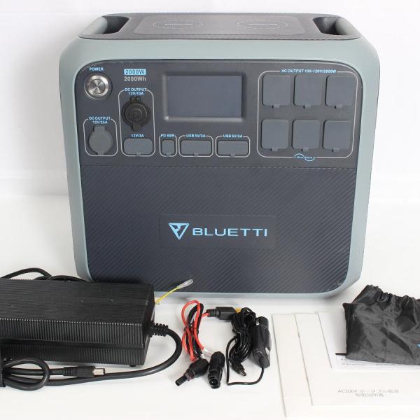 BLUETTI AC200P ポータブル電源 2,000Wh/2,000W 超大容量 ブルーティ 本体■商品状態【B】一般的な使用感のある商品・本体側面の所々に使用に伴う擦れキズがございます。※付属品は画像にあるものが全てとなります。・メー...