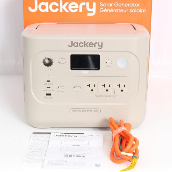 【美品】Jackery ポータブル電源 1000 New JE-1000D-SG サンドゴールド ポータブル電源 蓄電池 バッテリー ジャクリ 本体■商品状態【A】大きなダメージもなく程度良好の美品・取っ手裏などの所々に若干の擦れはございま...