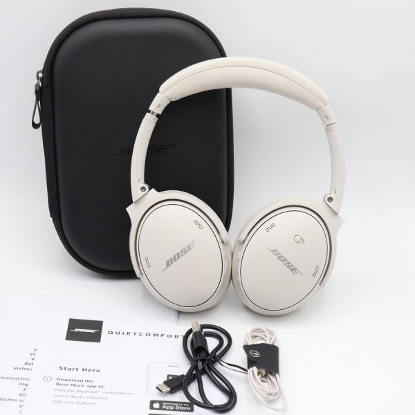 【美品】BOSE QuietComfort 45 headphones ホワイトスモーク ノイズキャンセリングワイヤレスヘッドホン クウェイトコンフォート ボーズ 本体■商品状態【A】大きなダメージもなく程度良好の美品・USED品ではござい...