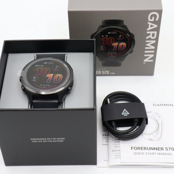 【新品】GARMIN Forerunner 570 47mm 010-02971-30 Black スマートウォッチ フォアランナー ガーミン 本体■商品状態【N】未使用品・新品未使用品ですが、開封可能状態のため、確認も含めて開封して撮影を...