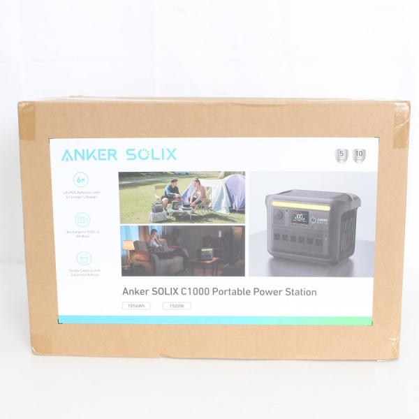 【新品未開封】Anker Solix C1000 Portable Power Station A1761511 ブラック ポータブル電源 1056Wh アンカー 本体■商品状態【N】未使用品・新品未開封の商品です。・元箱には配送時のダメー...