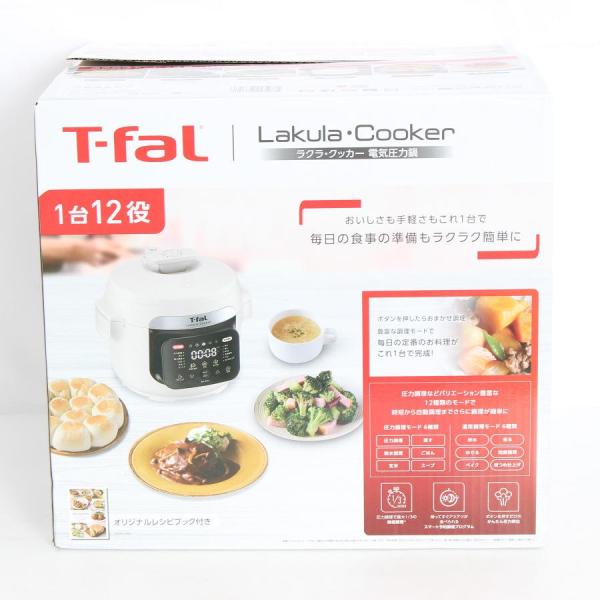 【新品】ティファール ラクラ・クッカー CY380AJ0 アイボリー 電気圧力鍋 T-fal 本体■商品状態【N】未使用品・新品未使用の商品ですが、開封可能状態のため確認も含めて開封して撮影をおこなっております。・元箱にストレッチフィルムを...