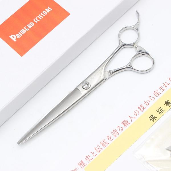 【新品】プリマード Dama-Long6.5OF ダマスカスロング カットシザー 6.5インチ ハマグリ刃 オフセットハンドル■商品情報・ハマグリ刃・オフセットハンドル・6.5インチ・鋼材：ダマスカス鋼■特徴ダマスカスロングシザーは、軽量で...