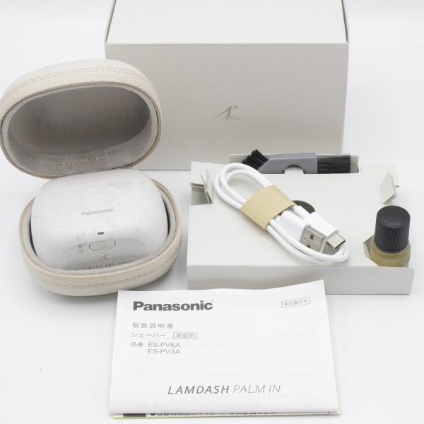 【新品】パナソニック ラムダッシュ パームイン ES-PV6A-W マーブルホワイト メンズシェーバー 5枚刃 Panasonic 本体■商品状態【N】未使用品・新品未使用品ですが、開封可能状態のため、確認も含めて開封して撮影をおこなってお...