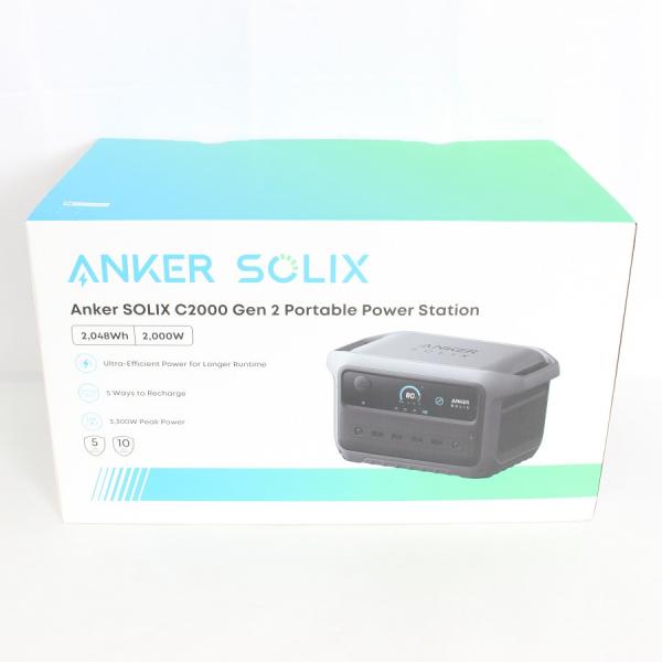 【新品】Anker Solix C2000 Gen 2 Portable Power Station A17835Z1 ポータブル電源 2048Wh アンカー 本体■商品状態【N】未使用品・新品未使用の商品ですが、開封可能状態のため確認も含...
