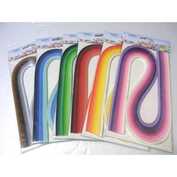 ３ｍｍ巾と５ｍｍ巾があります。《商品内容》JUYA クイリングペーパー　6パックセット54センチ　42色　840本《発送》日本郵便取り扱いのクリックポストで発送いたします。※画像の色合いは、できるだけ現物に近くなるように調整はしておりますが...