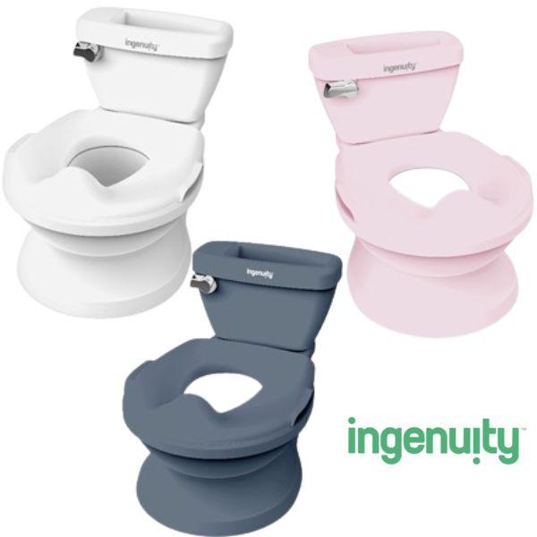 子ども用トイレ 子供用トイレ便座 トイレ こども おまる 子ども トイレ ベビー リアルな水洗音対象年齢 18ヵ月〜　耐荷重23kgサイズ（約）高さ:30cm×幅:27cm×奥行:40cm● トイレトレーニングを楽しく！大人用トイレにそっく...