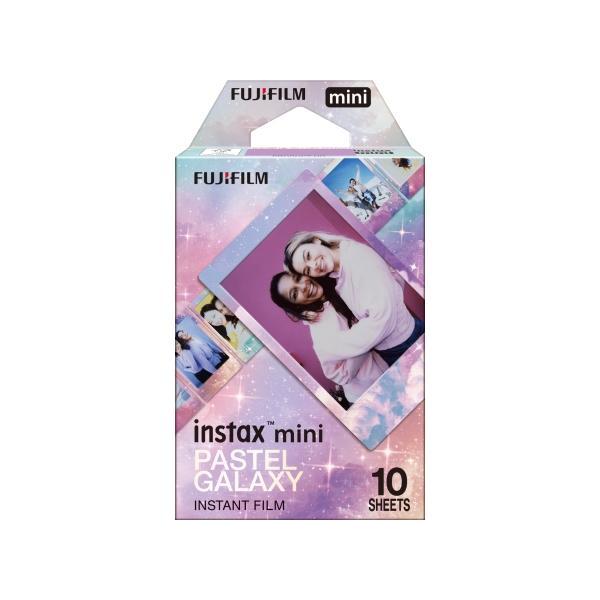 FUJIFILMのインスタントカラーフィルム instax mini「パステルギャラクシー」は、撮影したその場で写真を楽しめる、遊び心あふれるフィルムです。淡くやさしい色合いを基調とした個性的なデザインで、日常の一枚を華やかに彩ります。コン...
