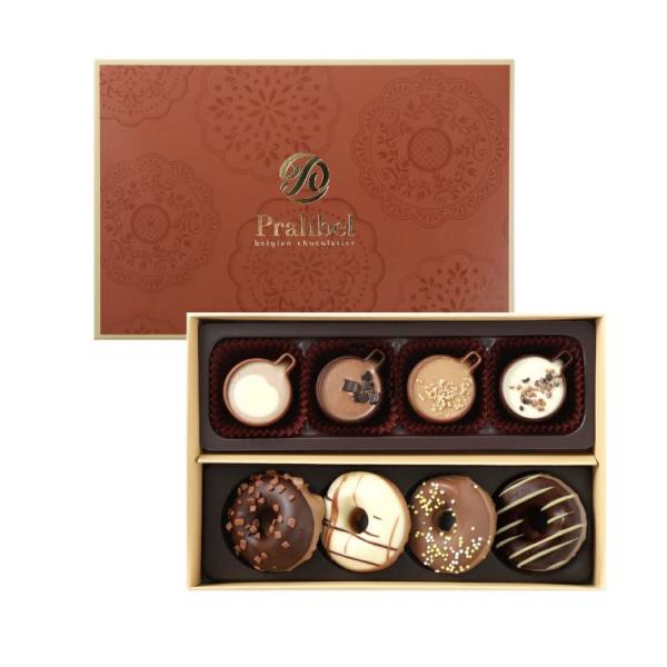 商品名：プラリベル ドーナツショコラアソート 8個入り チョコレート バレンタイン アソート 人気内容量：8個入り原材料：パッケージに記載商品説明：ドーナツをイメージしたショコラと、コーヒーカップ型ショコラを詰め合わせ。特徴・見た目の可愛さ...