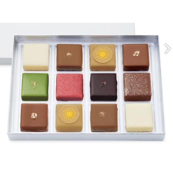 賞味期間 :製造日より40日(お届けの商品は、賞味期間の半分以上を有したものです。)内容量 :ボンボン・オ・ショコラ(ホワイトチョコレート)2個(プレミアム)2個(ソレイユ)2個(プレミアム ノワゼット)2個(ノワール)1個(マッチャ)1個...