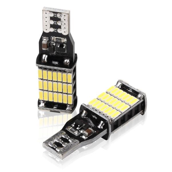 最新高光度REFL-SMD 4014 53連 T10 T16 LEDバルブです。他社では4041を45個採用が多い中、当店では高光度REFL-SMD4014を53個採用する事で消費電力4Wで1500lm100lmの明るさを実現！放熱性に優れ...