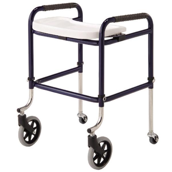 アルコーキューブC（トレー付） 室内向け歩行器は、トレー付でとっても便利なコンパクトで軽量設計の室内向け歩行器です。移動手段が選べる屋内向け歩行器です。コンパクトで軽量設計の固定型歩行器でステンレス製のため錆びません。トレー装着タイプですの...