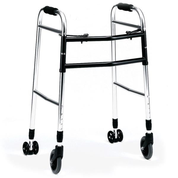 ウォーカー 折りたたみ型 AL-107L/AL-107Sは、狭い屋内での移動はもちろん、屋外でも使用可能です。ワンタッチ折りたたみ式！歩行器は4脚のフレーム構造でできており、多点杖をお使いになる方よりも、身体が不安定で、立位が保持できる方が...