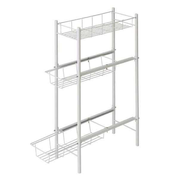○メーカー：平安伸銅工業○商品名：ランドリー引出し棚○品番：LH-10○カラー：ホワイト○商品仕様　製品サイズ　幅 20cm　高さ 70cm　奥行 43cm　本体重量 2kg　耐荷重 10kg○材質表示　パイプ：鉄パイプ・エポキシ樹脂粉体塗...