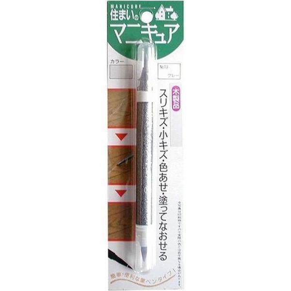 フローリングや木製品の補修に最適！スリキズにワンタッチ補修！筆ペン仕様で簡単！〈特 徴〉●木製品やフローリングのスリキズ、小キズ、色あせに最適です。床暖房OK！●筆ペン先仕様で、細いキズにもはみださず、ワンタッチできれいに着色、補修ができま...
