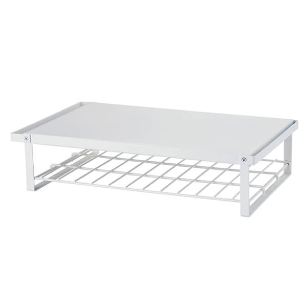 ○メーカー：平安伸銅工業○商品名：レンジ上ラック○品番：REW-1○カラー：マットホワイト○商品仕様・サイズ　幅 46cm　高さ 11cm　奥行 29.5cm　本体重量 1.8kg　耐荷重 10kg（天板：7kg / 網棚：3kg）○材質表...