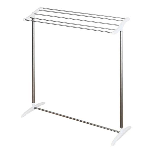 ○メーカー：平安伸銅工業○商品名：ステンレスバスタオルハンガー○品番：STH-20○商品仕様　製品サイズ　幅 76cm　高さ 81cm　奥行 29cm　本体重量 0.86kg　耐荷重 1kg×5kg○材質表示　タオル掛け部：ステンレスパイプ...