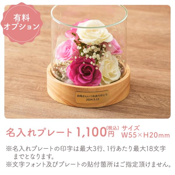 【名入れプレートについて】●商品と一緒にお買い求めください。プレートのみのご注文は承っておりません。●オプションをご希望の場合は、通常の2営業日以内の発送から1日程度多くお届けまで時間を要する場合がございます。●サイズ：W55×H20mm●...