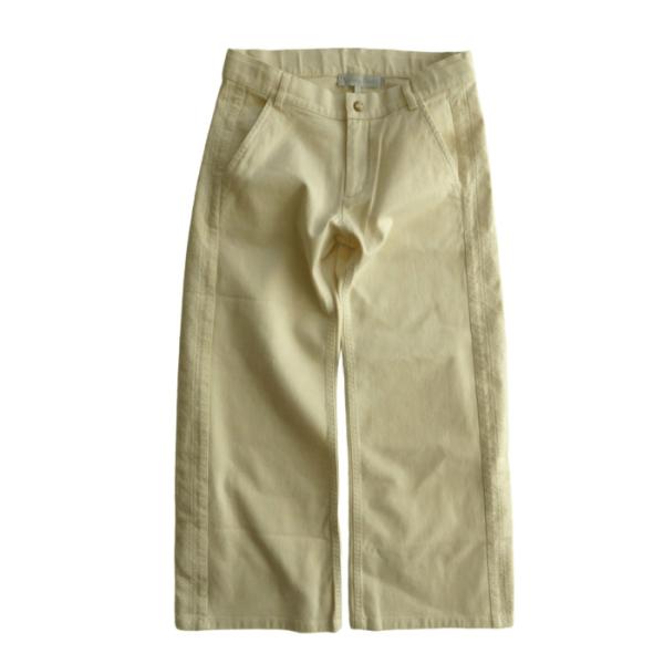 ◇商品名：クリスチャンディオール（Christian Dior） コットン サイド エンブロイダリー デニム パンツ 刺繍 10 アイボリー 2SBM12PANCS ウェア（中古）◇管理： No. 046775◇ブランド：クリスチャンディオ...