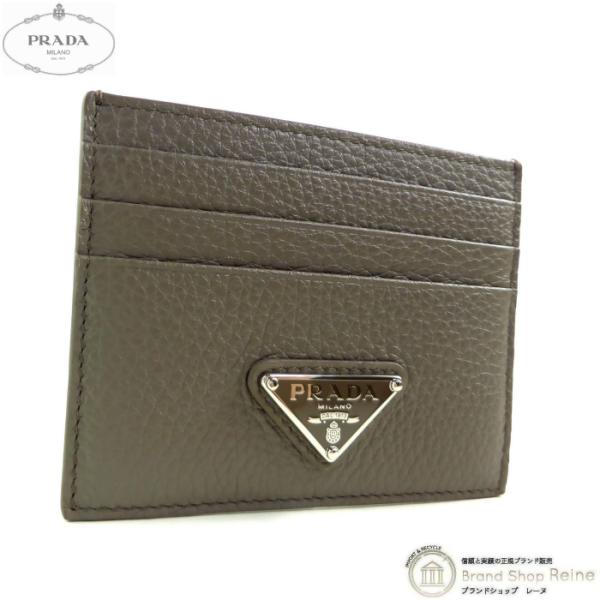 ◇商品名：プラダ（PRADA） ヴィッテロダイノレザー トライアングルロゴ カードホルダー カードケース ICケース 2MC025 グレーブラウン（新品）◇管理： No. 047508◇ブランド：プラダ◇カラー：　グレーブラウン◇商品ランク...