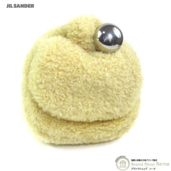 ◇商品名：ジルサンダー（JIL SANDER） SPHERE POUCH SM ムートン ハンドバッグ IVORY J07WF0005（中古）◇管理番号： No. 047779◇ブランド：ジルサンダー◇カラー：　IVORY ◇商品ランク・状...