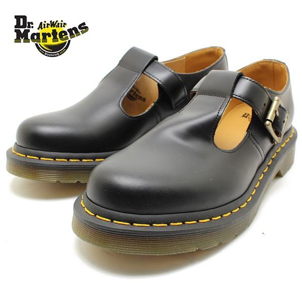 Dr.Martens ドクターマーチン POLLEY T-BAR SHOE 14852001 BLACK Tバー ストラップ