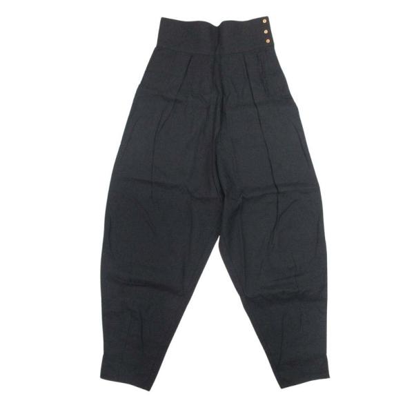 【商品名】Baserange ベースレンジ リネン ハイウエスト ワイドレッグ テーパードシルエット サイドスリット パンツ M ブラック【ブランド】Baserange ベースレンジ【対象】レディース【ランク】SA ※若干の使用感はあるが、...