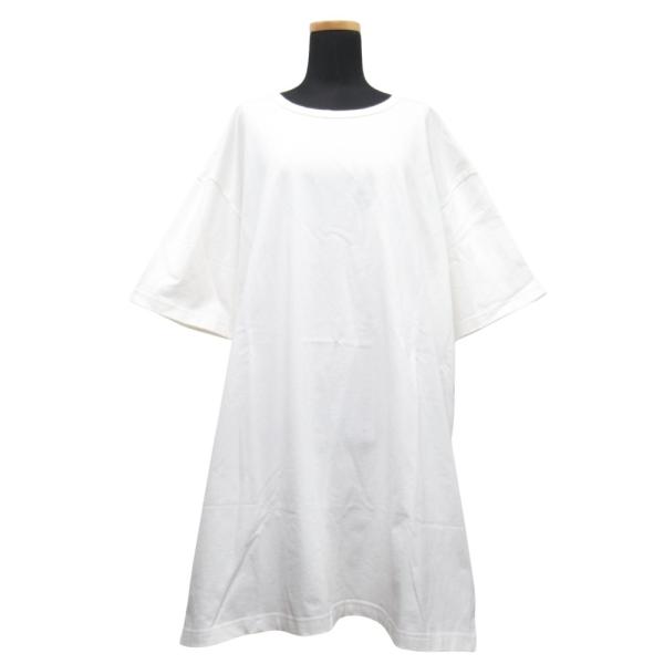 【商品名】NOT CONVENTIONAL ノットコンベンショナル  H/S big cutsaw オーバーサイズ Tシャツ カットソー ワンピース サイズF ホワイト【ブランド】NOT CONVENTIONAL ノットコンベンショナル【対...