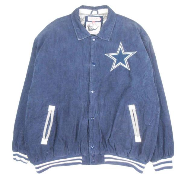 【商品名】Mitchell&amp;Ness ミッチェルアンドネス ダラスカウボーイズ コーデュロイ 中綿ジャケット ブルゾン アウター 3XL 紺 ネイビー【ブランド】Mitchell&amp;Ness ミッチェルアンドネス【対象】メンズ...