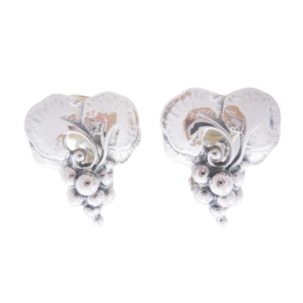 【商品名】1996年製 90s Georg Gensen ジョージジェンセン 葡萄モチーフ イヤリング アクセサリー クリップ SV925 シルバー【ブランド】Georg Jensen ジョージジェンセン【対象】レディース【ランク】S ※ほ...