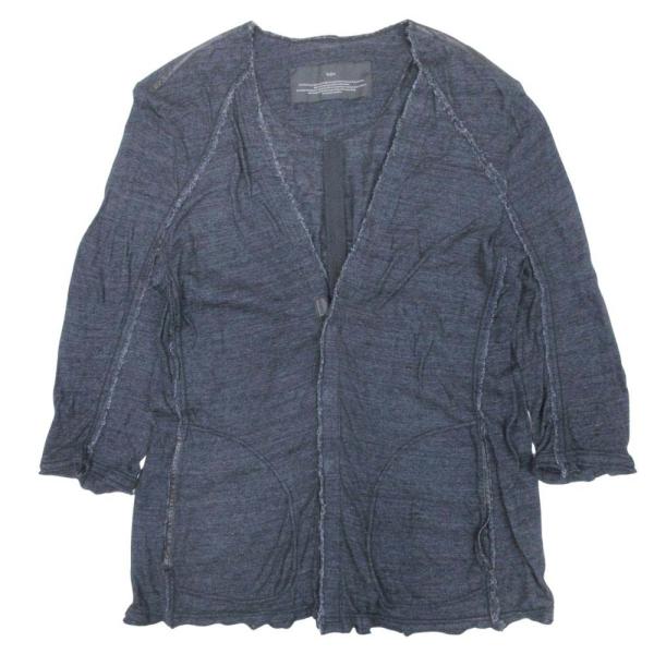 【商品名】bajra バジュラ カットオフ カーディガン ニット コットン カウレザー 長袖 タイト 3 チャコール グレー系【ブランド】bajra バジュラ【対象】ユニセックス【ランク】SA ※若干の使用感はあるが、全体的に状態の良い商品...