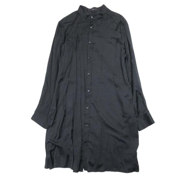 【商品名】bajra バジュラ バックベルト ロングシャツ ブラウス カットソー 羽織 長袖 スタンドカラー 薄手 2 黒 ブラック【ブランド】bajra バジュラ【対象】レディース【ランク】SA ※若干の使用感はあるが、全体的に状態の良い...