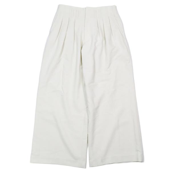 【商品名】WYM LIDNM ウィム バイ リドム SLIGHT FLARE DOUBLE CLOTH BAGGY SLACKS ワイドパンツ バギースラックス M オフホワイト【ブランド】WYM LIDNM ウィム バイ リドム【対象】メ...