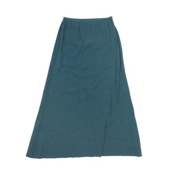 【商品名】ISSEY MIYAKE FETE イッセイミヤケ フェット フレアスカート ロング丈 ウエストゴム ボトムス 2 緑【ブランド】ISSEY MIYAKE FETE イッセイミヤケフェット【対象】レディース【ランク】SA ※若干の...