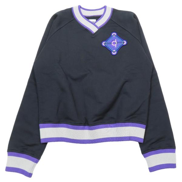 【商品名】23aw HERMES エルメス フィギュール・アーティスティック スウェット トレーナー Vネック  ワッペン 刺繍 36 ブラック 3H4606DD【ブランド】HERMES エルメス【対象】レディース【ランク】NS ※新品同様...