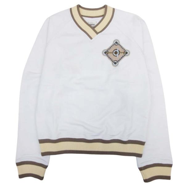 【商品名】23aw HERMES エルメス フィギュール・アーティスティック スウェット プルオーバー 裏毛 トレーナー 34 白 ホワイト【ブランド】HERMES エルメス【対象】レディース【ランク】NS ※新品同様の商品・未使用品【カラ...