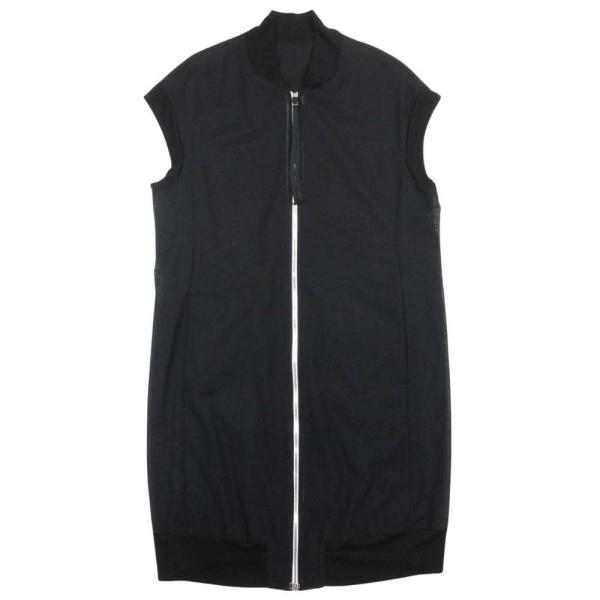 【商品名】bajra バジュラ シアー素材 ロング丈 ジップベスト ジレ ノースリーブ ブルゾン トップス ダブルジップ 0 ブラック【ブランド】bajra バジュラ【対象】レディース【ランク】SA ※若干の使用感はあるが、全体的に状態の良...