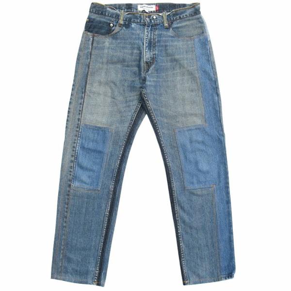 【商品名】masao shimizu マサオシミズ ヴィンテージ 再構築 リメイク デニム パンツ ドッキング 切替 スイッチング 2 インディゴブルー 青【ブランド】masao shimizu マサオシミズ【対象】メンズ【ランク】SA ※...