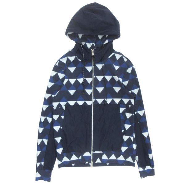 【商品名】P.M.D.S. ピーエムディーエス INVISIBLE FLEECE GEO ナイロン ジャケット パーカー ブルゾン 総柄 サイズM 青 ブルー ネイビー系【ブランド】P.M.D.S. ピーエムディーエス【対象】メンズ【ランク...