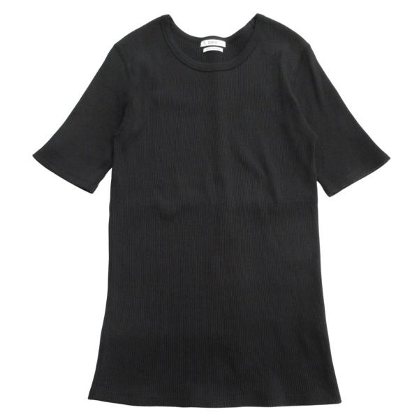 【商品名】SCENTOF セントオブ 21SS リブ Tシャツ カットソー クルーネック 半袖 黒 ブラック【ブランド】SCENTOF セントオブ【対象】レディース【ランク】SA ※若干の使用感はあるが、全体的に状態の良い商品【カラー】黒 ...