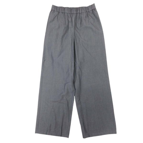 【商品名】DAMA collection ダーマコレクション ウール プルオンパンツ ワイドパンツ スラックス トラウザーズ ウエストゴム 64-91 グレー【ブランド】DAMA collection ダーマコレクション【対象】レディース【...