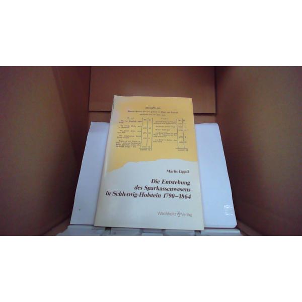 Die Entstehung des Sparkassenwesens in Schleswig-Holstein 1790-1864■商品の状態【付属品】 問題なし。【カバー】 一部に１cm程度の破れあり。 一部にヤケあり。 経年による強...