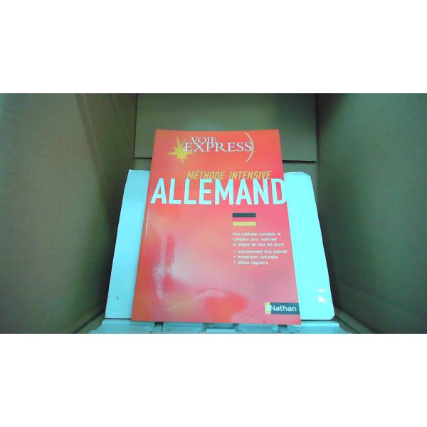 VOIE EXPRESS METHODE INTENSIVE ALLEMAND■商品の状態【付属品】 問題なし。【カバー】 多少のキズ・ヨゴレあり。【本体】 多少のキズ・ヨゴレあり。■ご注文通知から３営業日以内に発送。■水ヌレ、ヨゴレ、キズ...