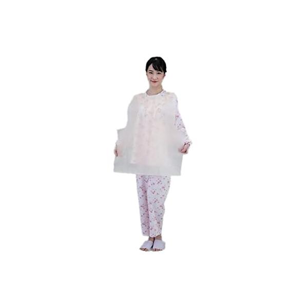 -/-/7-835-01・パッケージ個数:1・幅×長さ(mm):620×670・入数:1袋(80枚入)・材質:PP(ポリプロピレン)不織布 PE(ポリエチレン)ラミネート加工・両面テープタイプ・首周り:約625mm