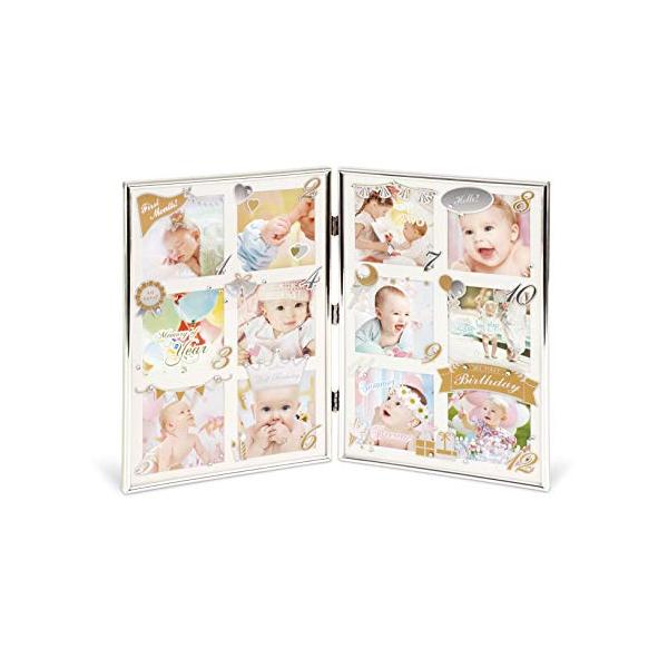 全透明シルバー/幅35.5×奥行1×高さ25.5cm/KP-31376・パッケージ個数:1・本体サイズ 幅35.5×奥行1×高さ25.5cm・12ヶ月の成長を一つのフレームに・製造国 中華人民共和国