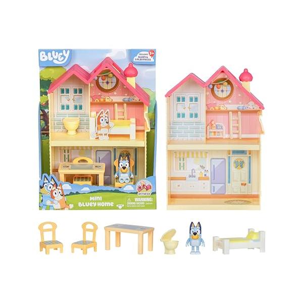 Heeler Home。マルチカラー/フリーサイズ/17614・パッケージ個数:1・Mini Bluey Homeプレイセットで、Blueyの最も記憶に残る瞬間を再現しましょう。・2.5インチのブルーイフィギュアと5つのプレイピース - 椅...