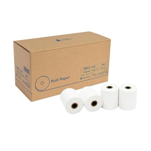 ホワイト/幅58mm×外径48mm×内径12mm/-・種別 ： 感熱ロール紙・入り数 ： 20巻入・保存性 ： 5年保存・サイズ ： 幅58mm×外径48mm×内径12mm
