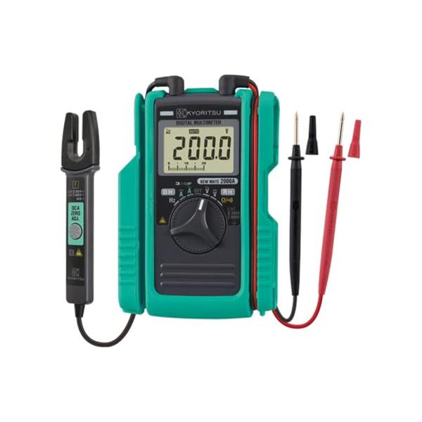 コンパクト混合カラー/-/2000A・PatternName:旧品・パッケージ個数:1・オープンコアタイプクランプセンサで60AまでのAC/DC電流測定が可能・被測定可能導体径 約φ6mm・3400カウントバーグラフ付ディスプレイ・収納に便...