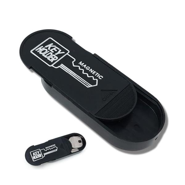 黒/82mm x 37mm x 15mm/KH-7011・パッケージ個数:1・鍵の隠し場所に便利な磁石付きのセキュリティキーケースです。・ケース背面のマグネットで金属部分にしっかりと固定することができます。・オフィス、不動産の内覧、民泊など...