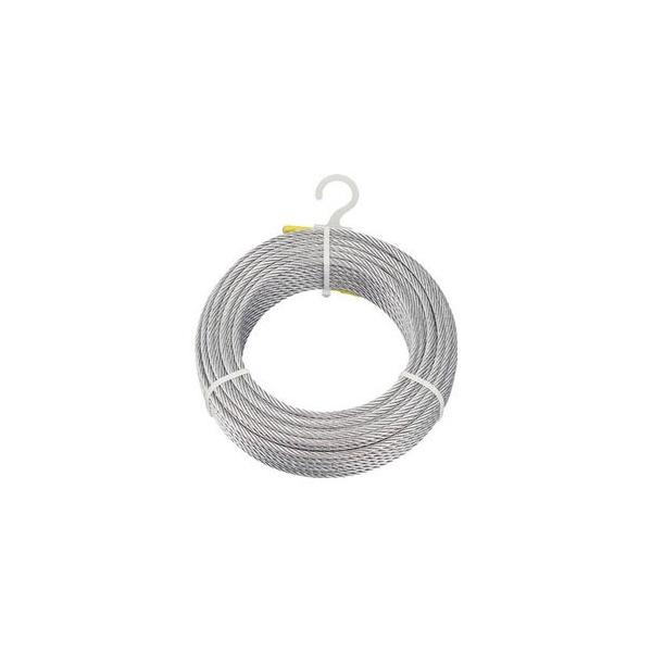 200mシルバー/Φ4mm/CWM4S200・Size:Φ4mmStyle:200mPatternName:単品・パッケージ個数:1・ロープ径(mm):4・長さ(m):200・使用荷重(kg):140・亜鉛メッキ付ワイヤロープの構造:3mm...